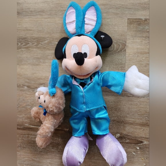 Disney | Toys | Easter Mickey Mouse With Duffy The Bear Plush Toy Rare ...